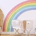 Amazon.com: funlife Vinyl Large Rainbow Wall Mural Stickers Peel and Stick, Precut Giant Left ...