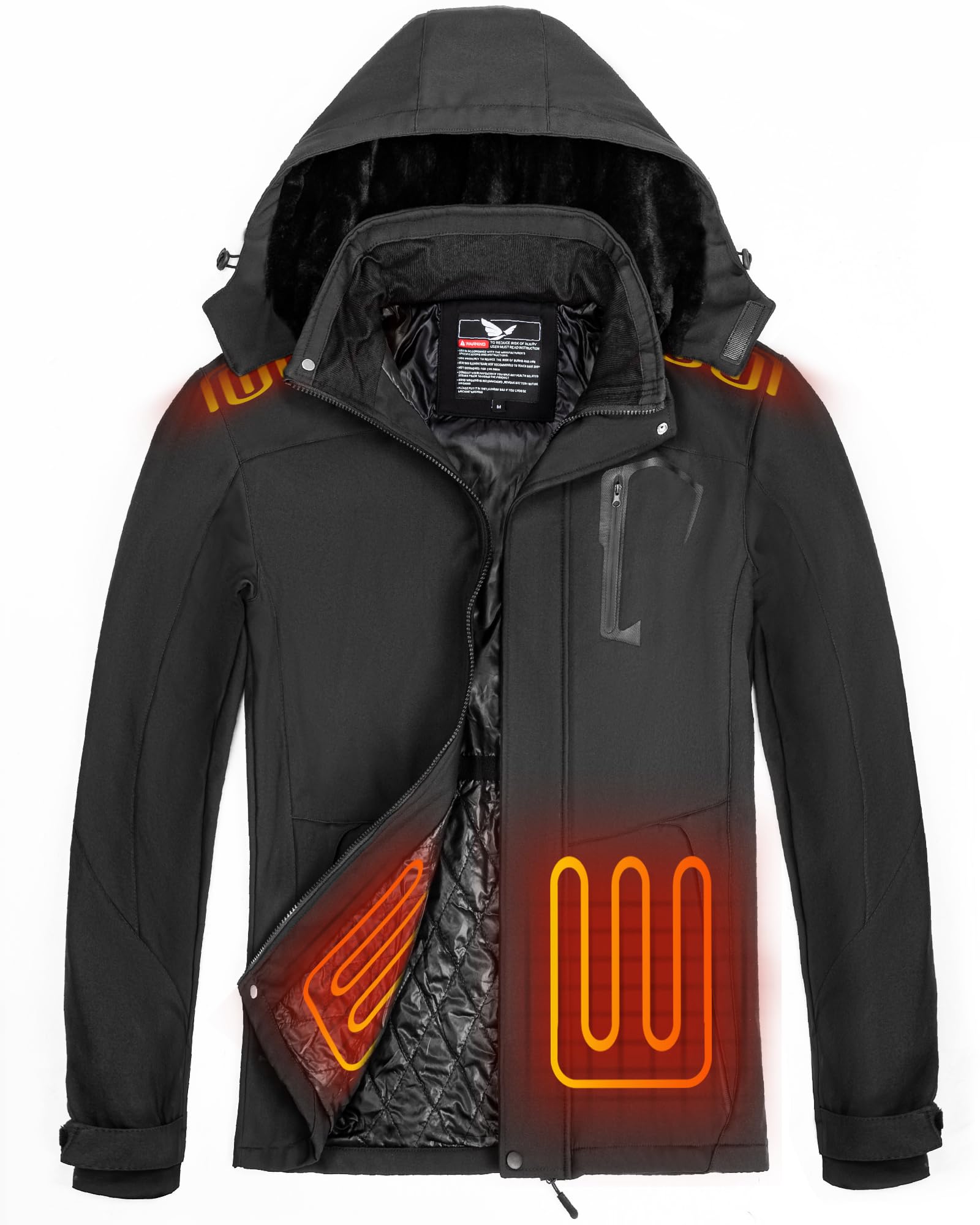 azamine Heated Jacket for Men with 16000mAh Battery Pack, Winter ...