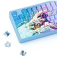 Amazon.com: HITIME XVX PBT Shine Through Keycaps, Side Print Keycaps 75 Percent Dye Sub, 131 ...