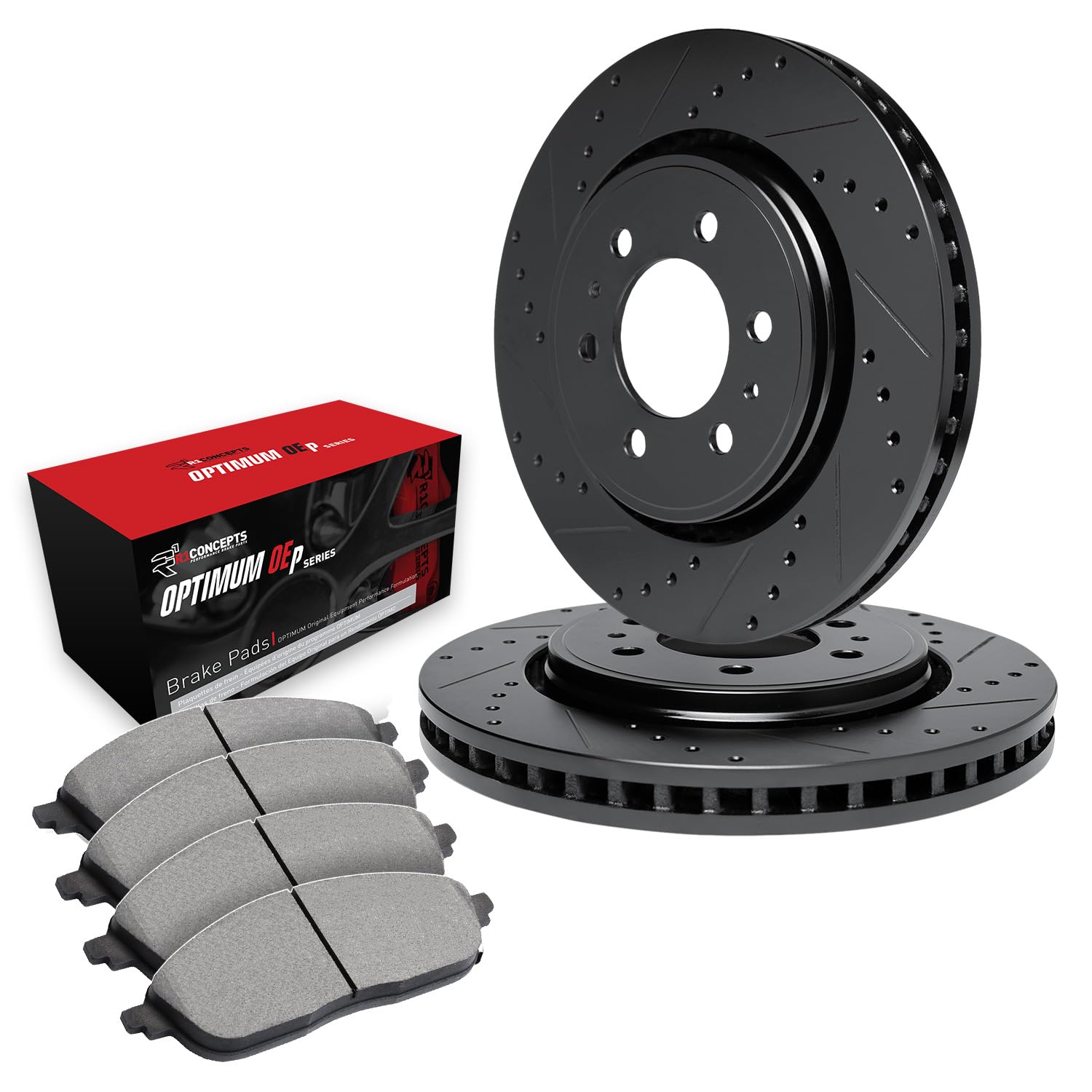 R1 Concepts Front Brakes and Rotors Kit |Front Brake Pads| Brake Rotors ...