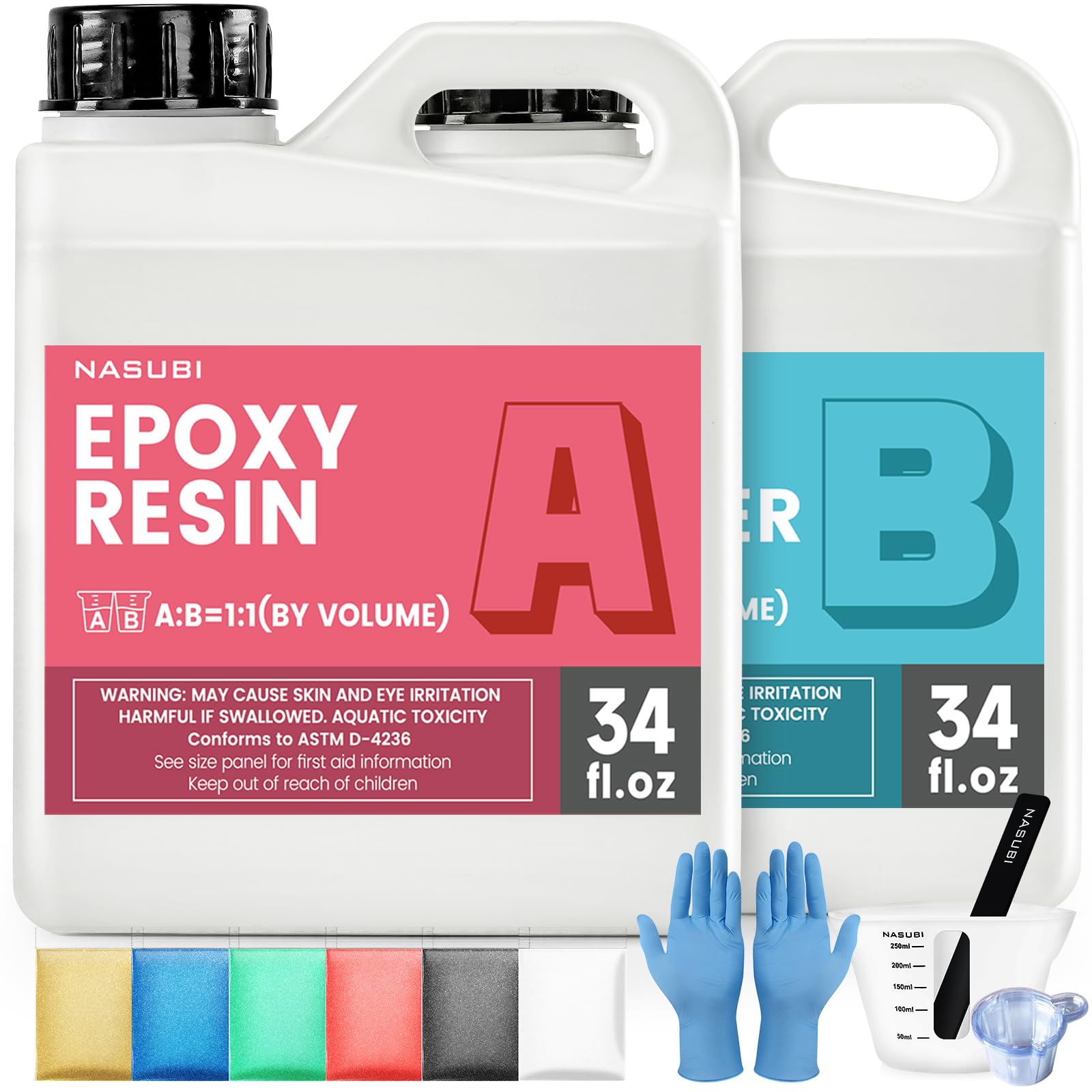 Mua NASUBI Epoxy Resin Kit - 68OZ Crystal Clear Resin for Crafts, Resin ...
