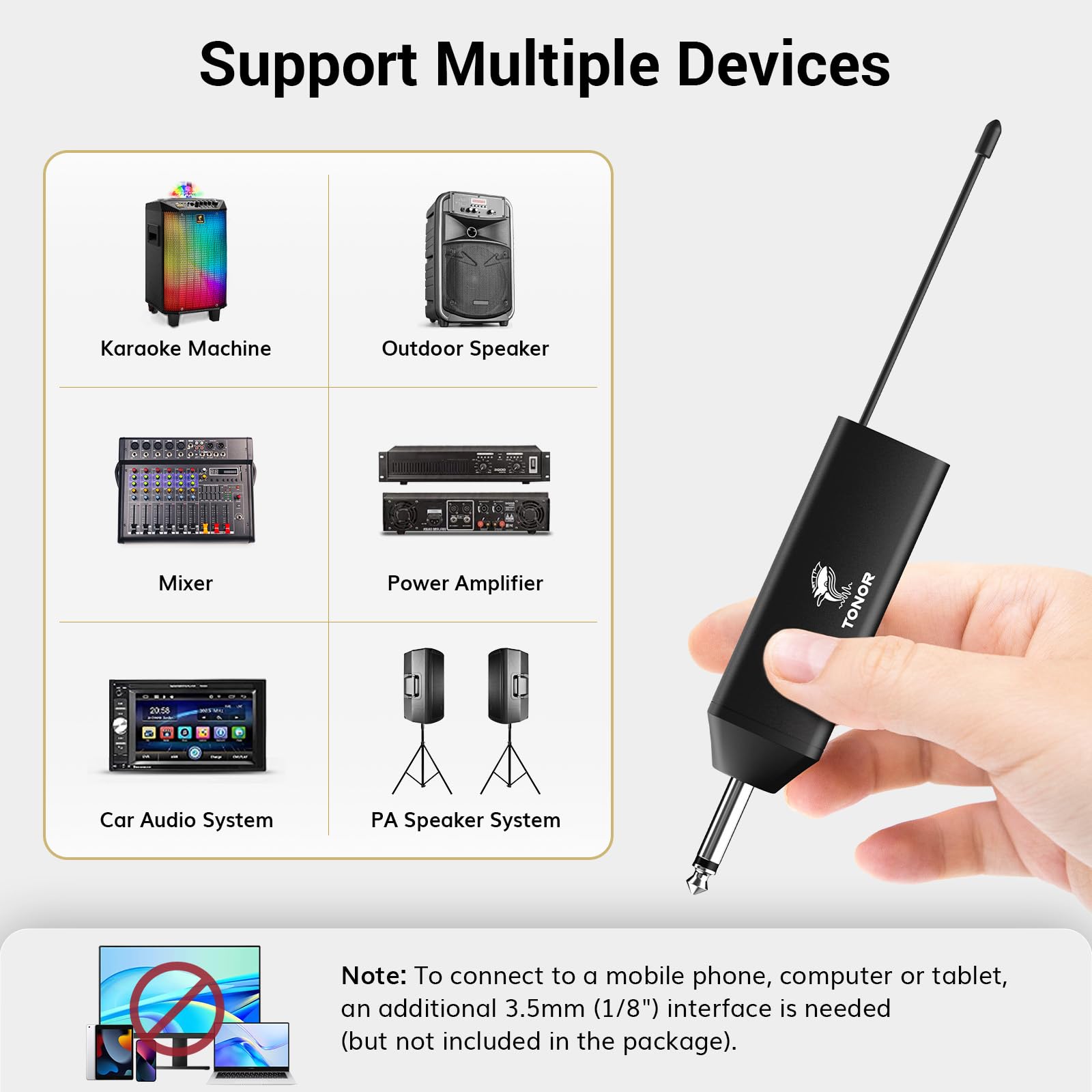 Mua UHF Wireless Microphone System with Dual Headset Microphones ...