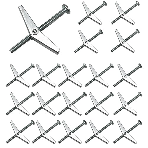 CUKAYO 20pcs 3/16in Toggle Bolt and Wing Nut Assortment Kit, Heavy Duty ...