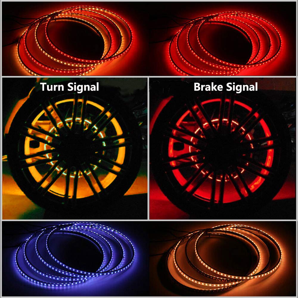 Mua Beatto 15.5inch RGB LED Wheel Ring Light Kit w/Turn Signal and ...