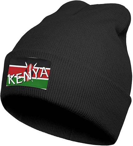 Unisex Soft Warm Winter Hats Kenya Kenyan Flag Knit Daily Beanie Hat ...