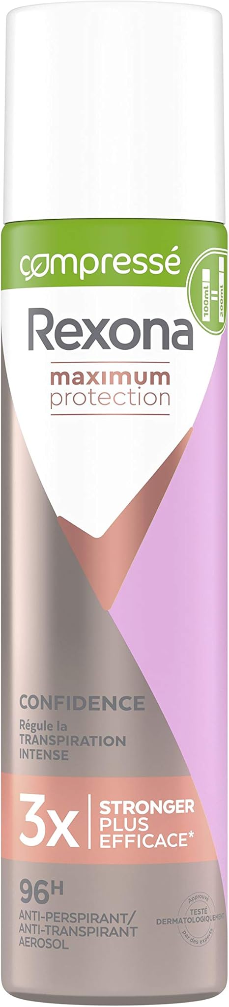 Rexona Déodorant Femme Compressé Confidence, Anti-transpirant Maximum ...