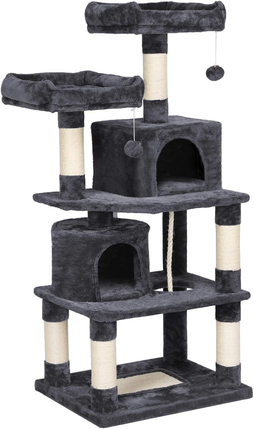 Yaheetech Kratzbaum für Katzen Katzenbaum Stabil H 145 cm robuster ...