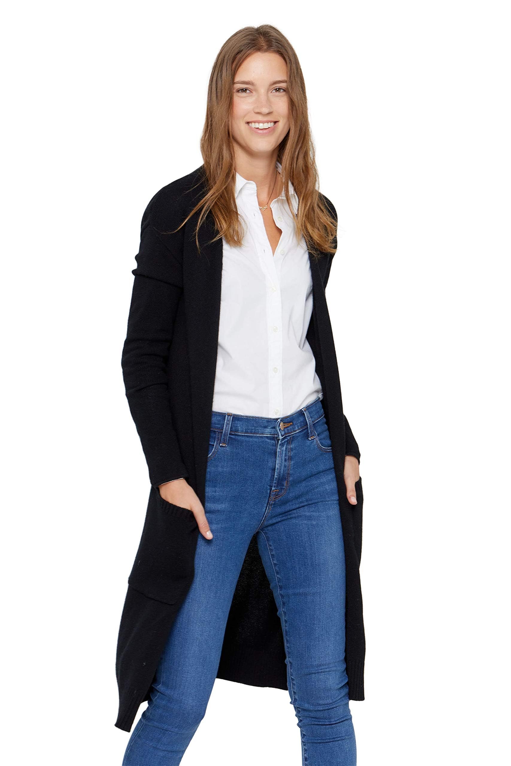 State Cashmere Long Sweater Cardigan Women 100% Pure Cashmere Cardigan ...
