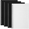 Amazon.com : Weekgrat 4 Pcs Stone Paper Waterproof Notebook Spiral A5 5 ...