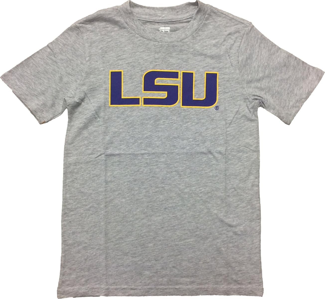 Amazon.com: LSU Tigers Grey Short Sleeve Youth Primary Logo T Shirt ...