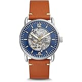 Fossil Herren Analog Automatik Uhr mit Leder Armband ME3158: Amazon.de ...