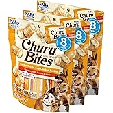 Amazon.com : INABA Churu Rolls for Dogs, Grain-Free, Soft/Chewy Baked Chicken Wrapped Churu ...