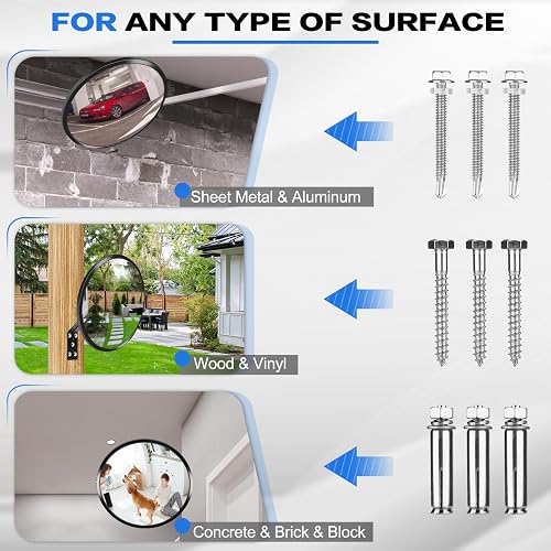 Concave Mirror Traffic Mirror For Bedroom Angooni Convex Blindspot ...