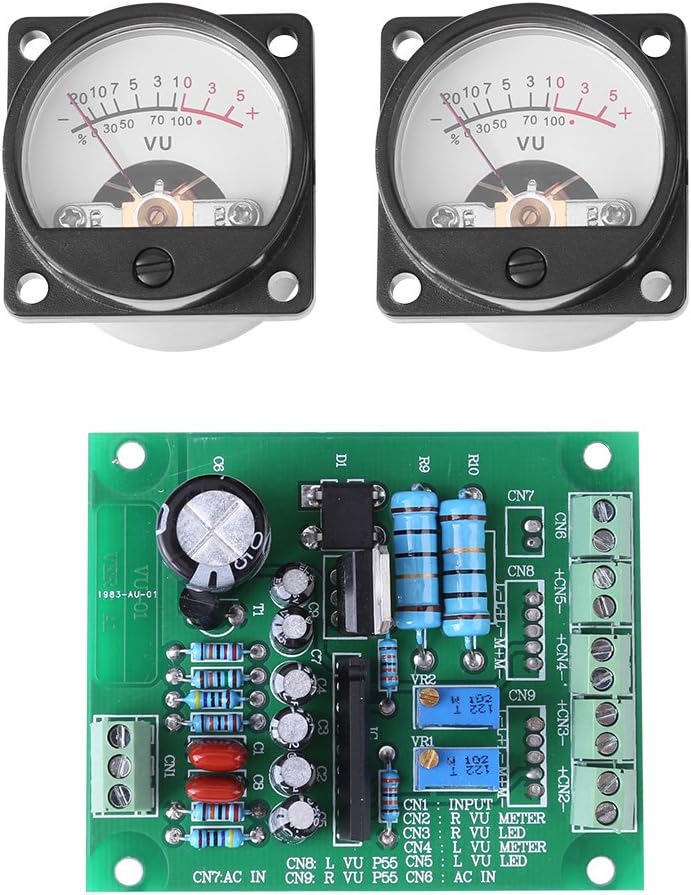 Audio Level Meter, 12-15V / 300mA VU Meter Kit, Home Recording DC Power ...