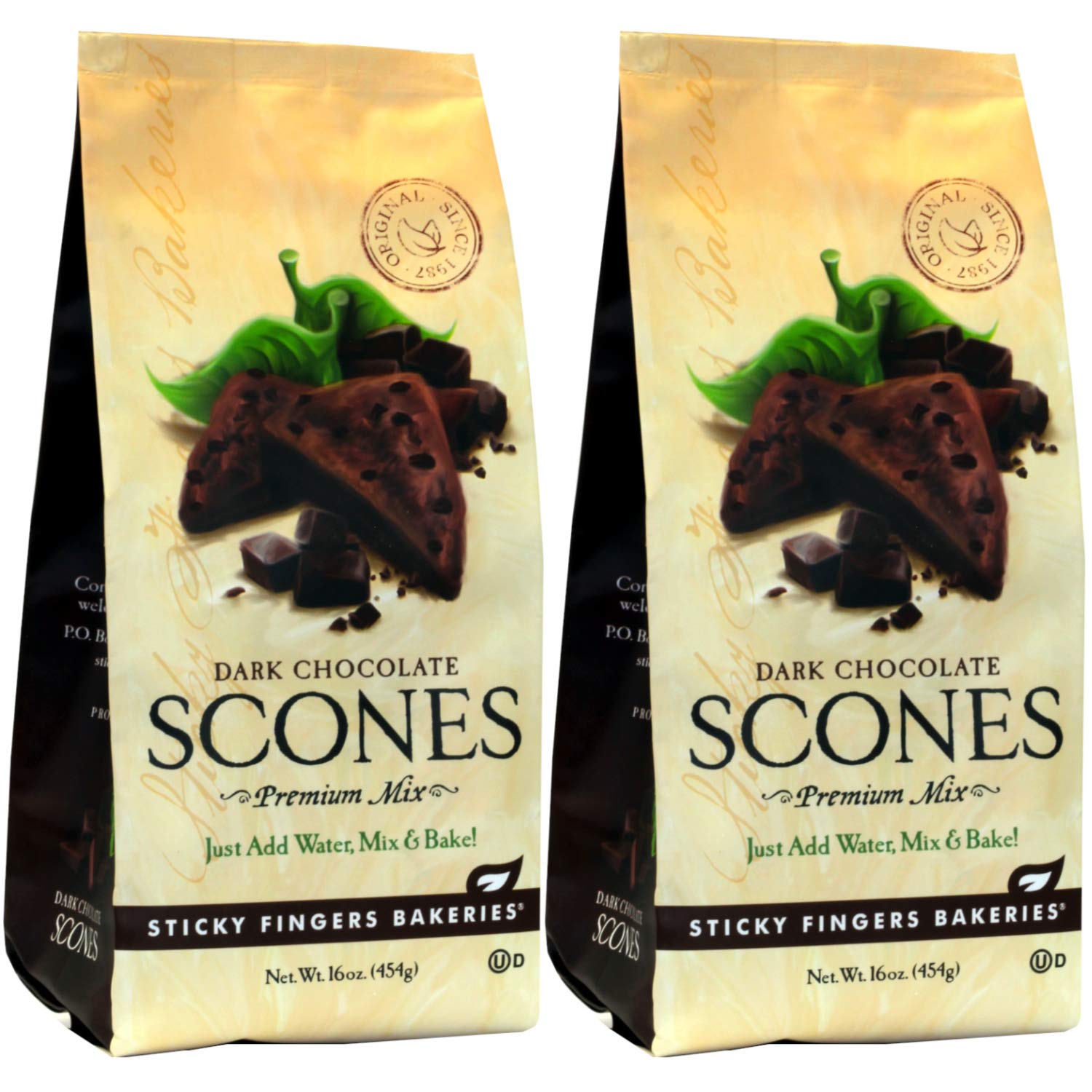 Amazon.com : Sticky Fingers Bakeries, English Scone Mix, Dark Chocolate ...