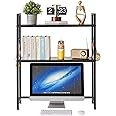Amazon.com: IBUYKE Office Desktop Shelf Organizer Computer Storage Rack ...