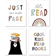 Amazon.com: LiTiu Cool Kids Read Books Just One More Page Reading Wall ...