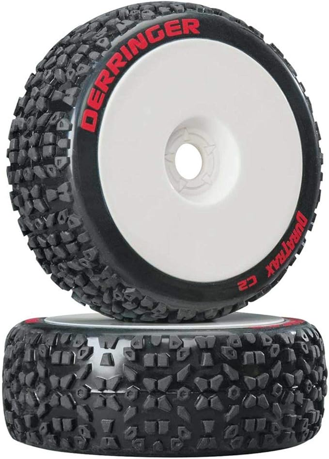 Amazon.com: Duratrax Derringer 1:8 Scale RC Buggy Tires with Foam ...