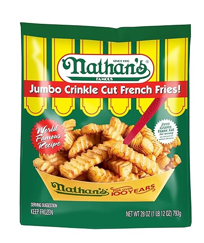 Nathan's Famous Jumbo Crinkle Cut French Fries, 28 oz (Frozen) in Saudi ...