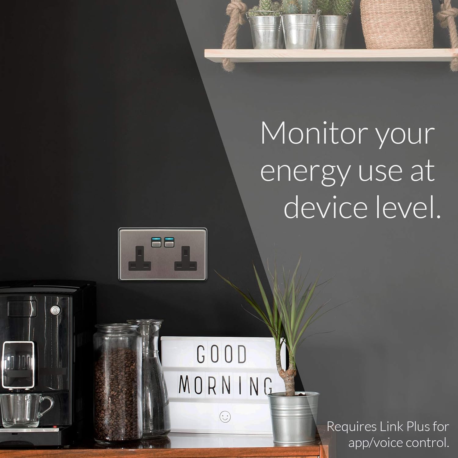 Lightwave L42 Smart Socket, 3000W, Stainless Steel – Works with Alexa ...