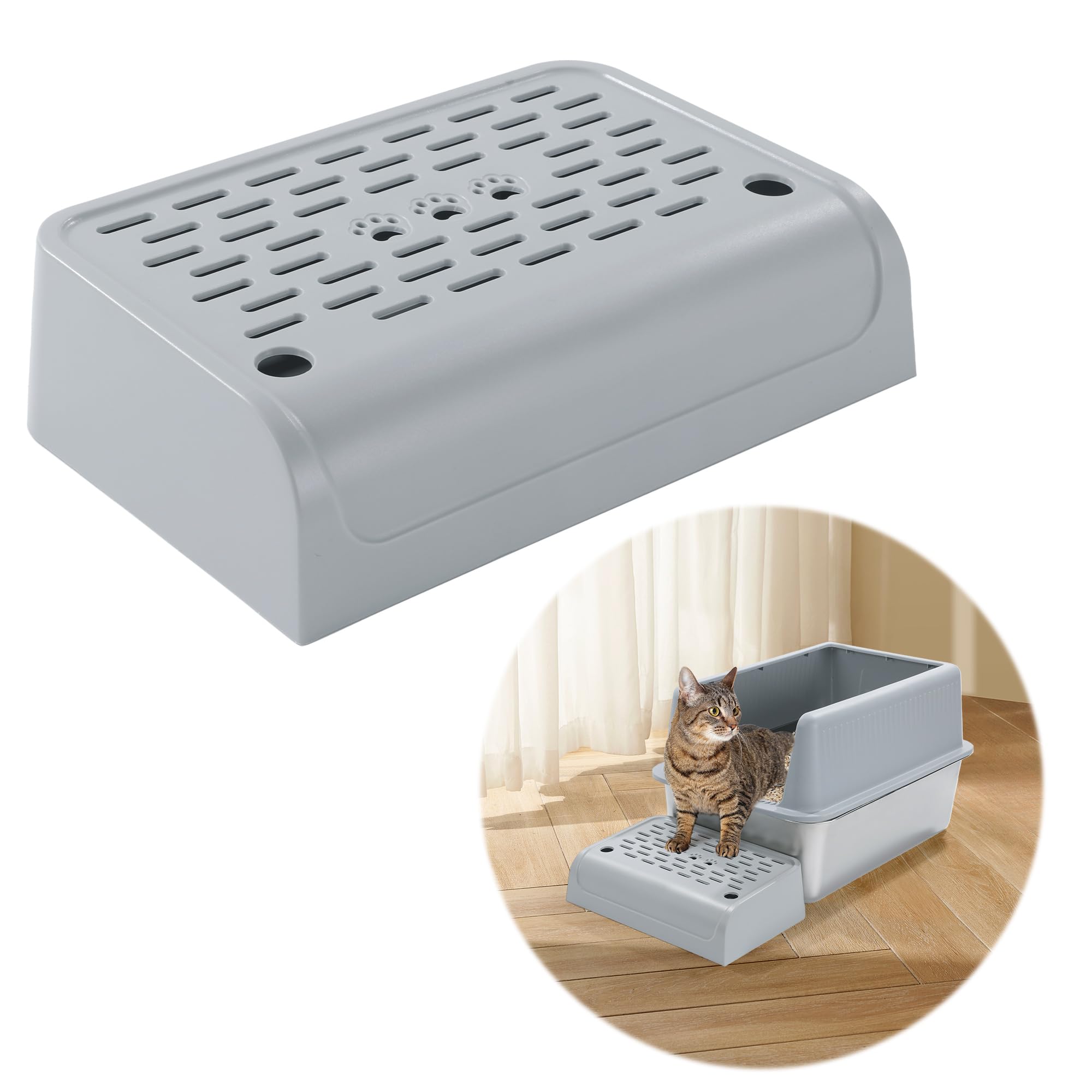 Balapet Cat ter Box Ramp with Filter Function, Double Layered Self ...