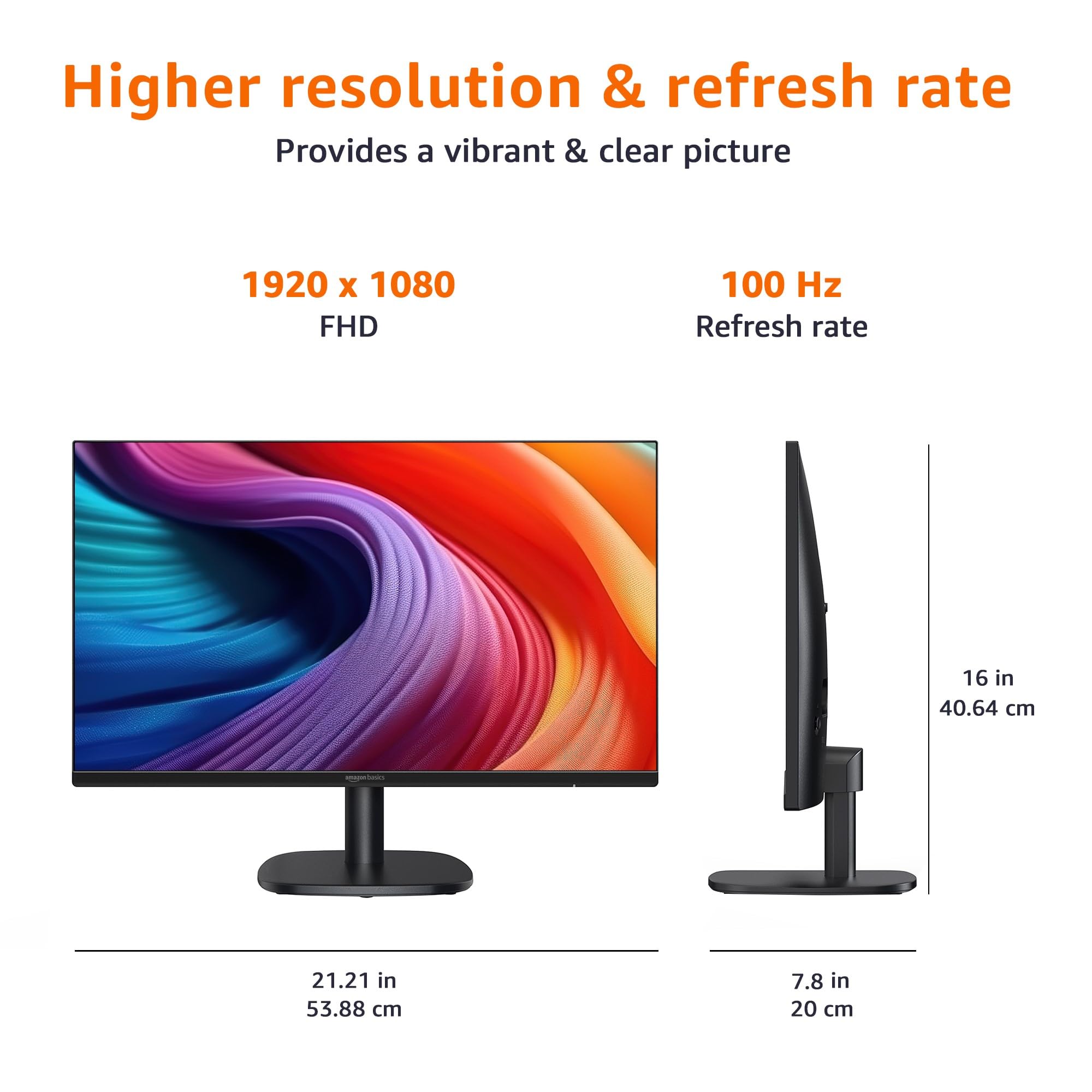 Mua Amazon Basic Monitor, FHD 1080p, 100 Hz, Supports VESA Standard ...