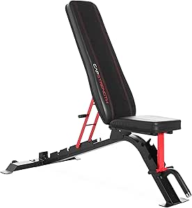CAP Barbell Strength FID Workout Bench | Flat Incline Decline Positions ...