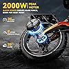 1000W(Peak 2000W)Folding Electric Bike for Adults,35MPH 100Mile,48V 25Ah Removable Battery,20" x ...