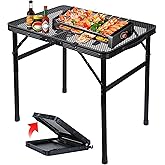 Amazon.com - YITAHOME 6Ft Metal Folding Table for Grill Portable 2-in-1 Design Folding Grill ...