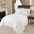 Amazon.com: Beatrice Home Fashions Medallion Chenille Bedspread, Twin, White : Everything Else