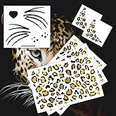 Amazon.com : OLYCRAFT 10 Sheets Temporary Leopard Tattoo Stickers 5x6 ...