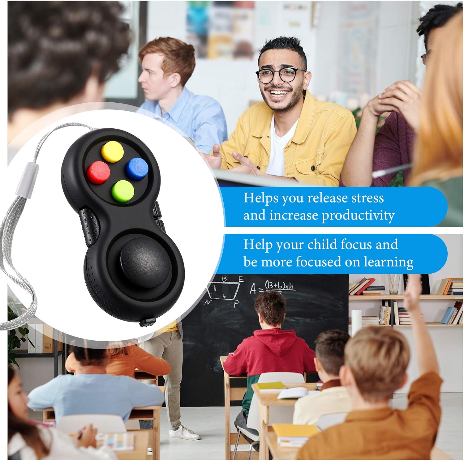 Fidget Pad Fidget Controller Stress Reducer Game Fidget Controller ...