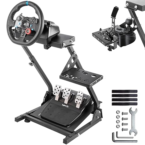 Minneer PRO Racing Wheel Stand Height Adjustable with Shifter Upgrade ...