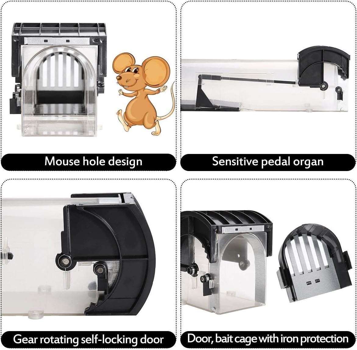 Sopito Humane Rat Trap Mouse Trap Eco-friendly No Kill Rodent Control ...