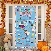 Amazon.com: Hispanic Heritage Month Door Cover Latin American Banner ...