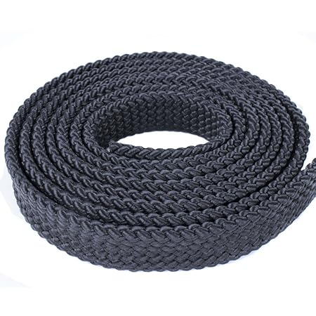 Black, 50 Feet, 1 Inch PolyPro Rope - Flat Hollow Braid - - Amazon.com
