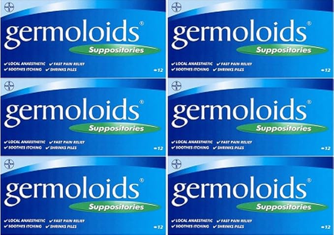 Germoloids 12 Suppositories x 6 Packs: Amazon.co.uk: Health & Personal Care