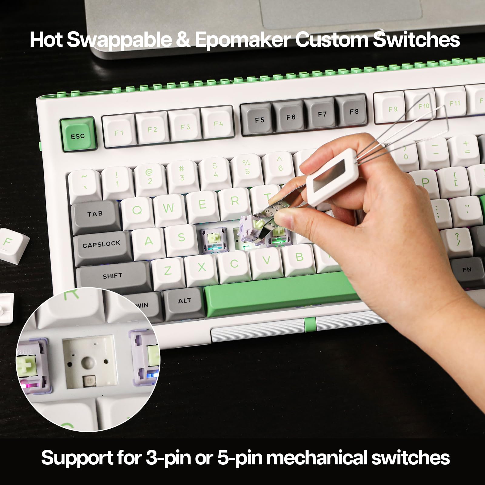 Mua EPOMAKER Brick 87 Tri-Mode TKL Hot Swappable Mechanical Keyboard ...