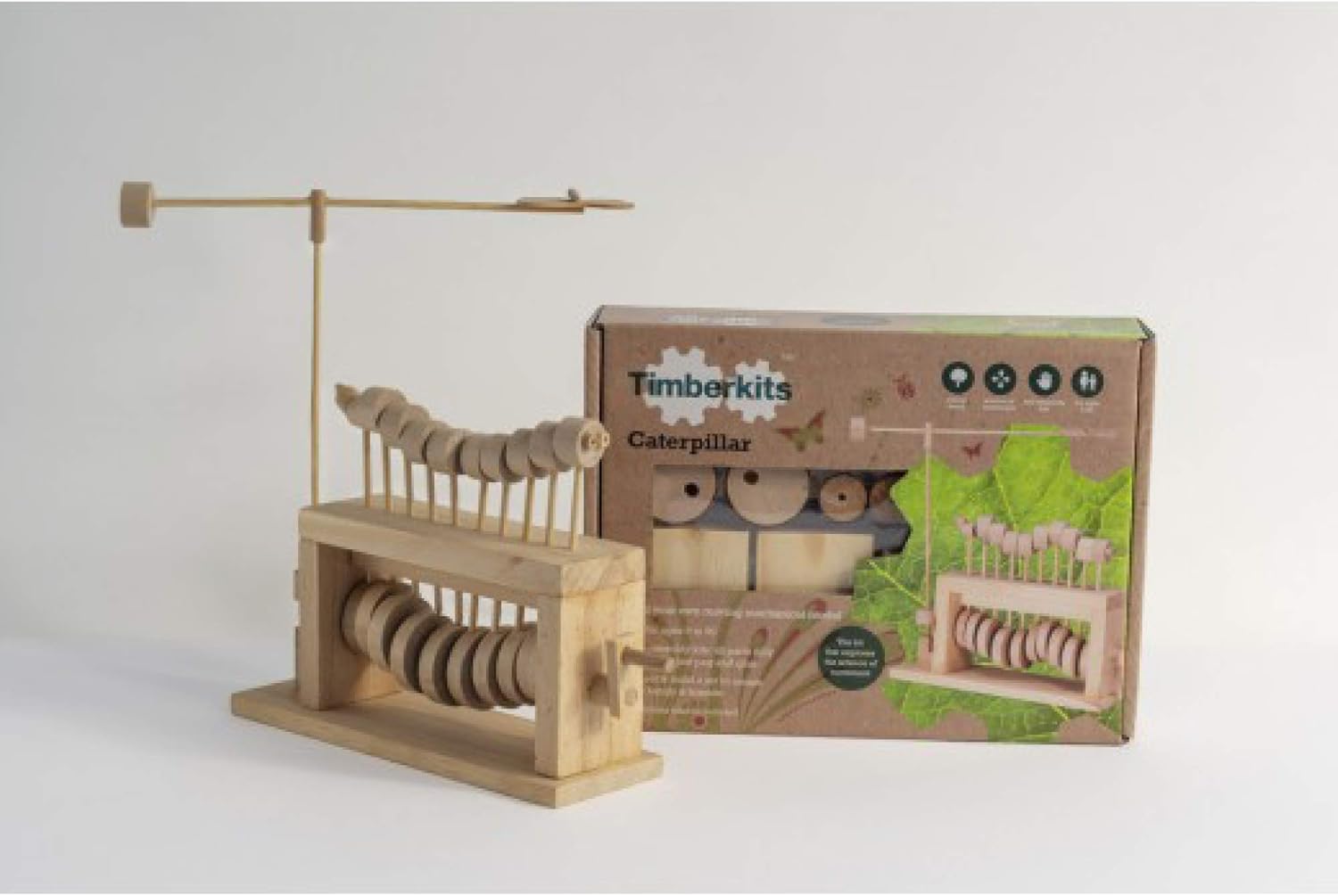 TIMBERKITS Caterpillar Automata Mechanical Wooden Puzzle-Model ...