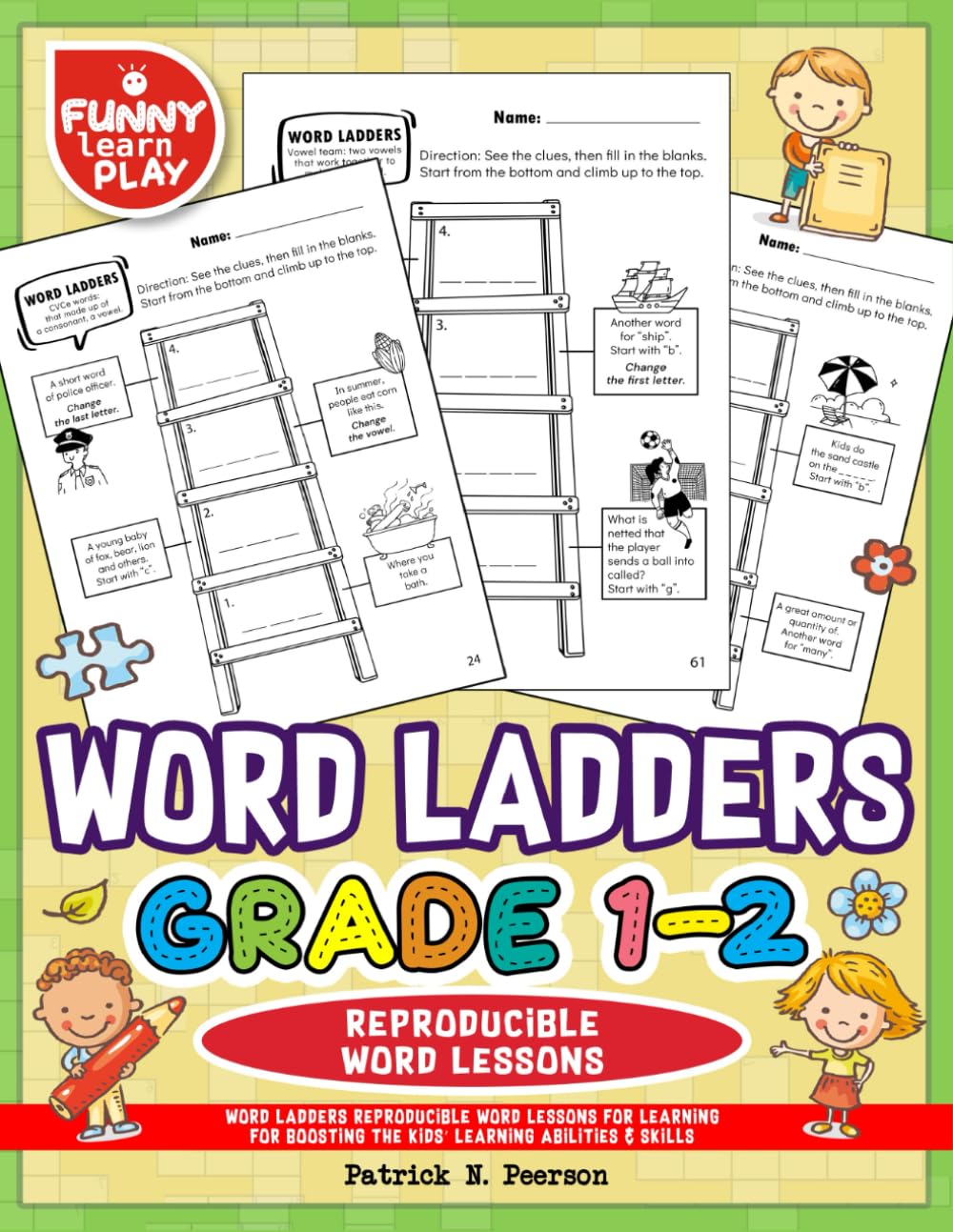 Mua Word Ladders Grades 1-2 Reproducible Word Lessons: Word Ladders ...