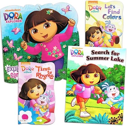 Amazon.com: Nickelodeon Dora The Explorer Baby Toddler Board Books ...