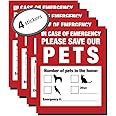 Amazon.com: Pet Inside Finder Sticker - 4 Pack - Adhesive on FRONT and ...