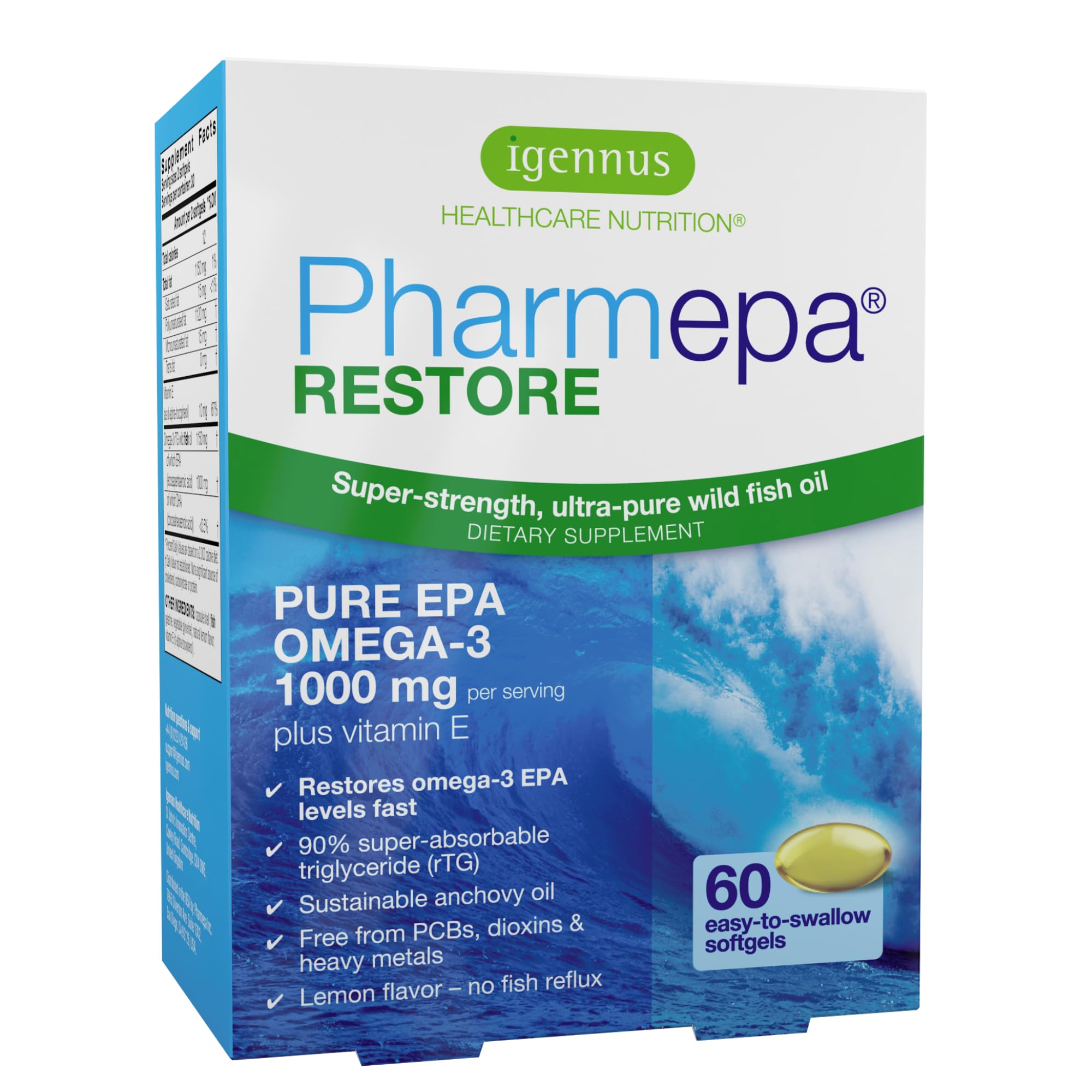 Mua Pharmepa Restore, 1000mg Pure EPA Fish Oil, High Absorption rTG Omega-3, Triple Strength ...