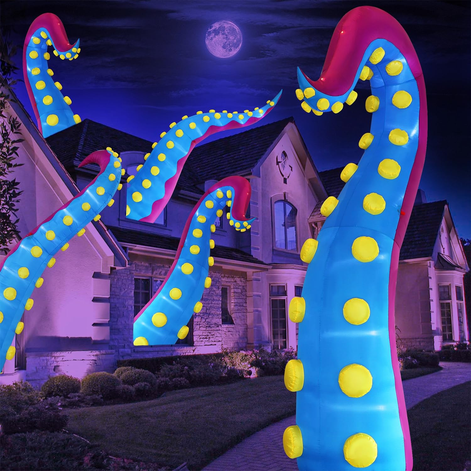 Juegoal 1 PCS Halloween Decorations 11.5FT Tall Inflatable Lighted ...