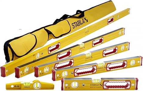 Amazon.com: Stabila 196 Level Set Kit - 78"/58"/32"/24"/16" Torpedo and ...