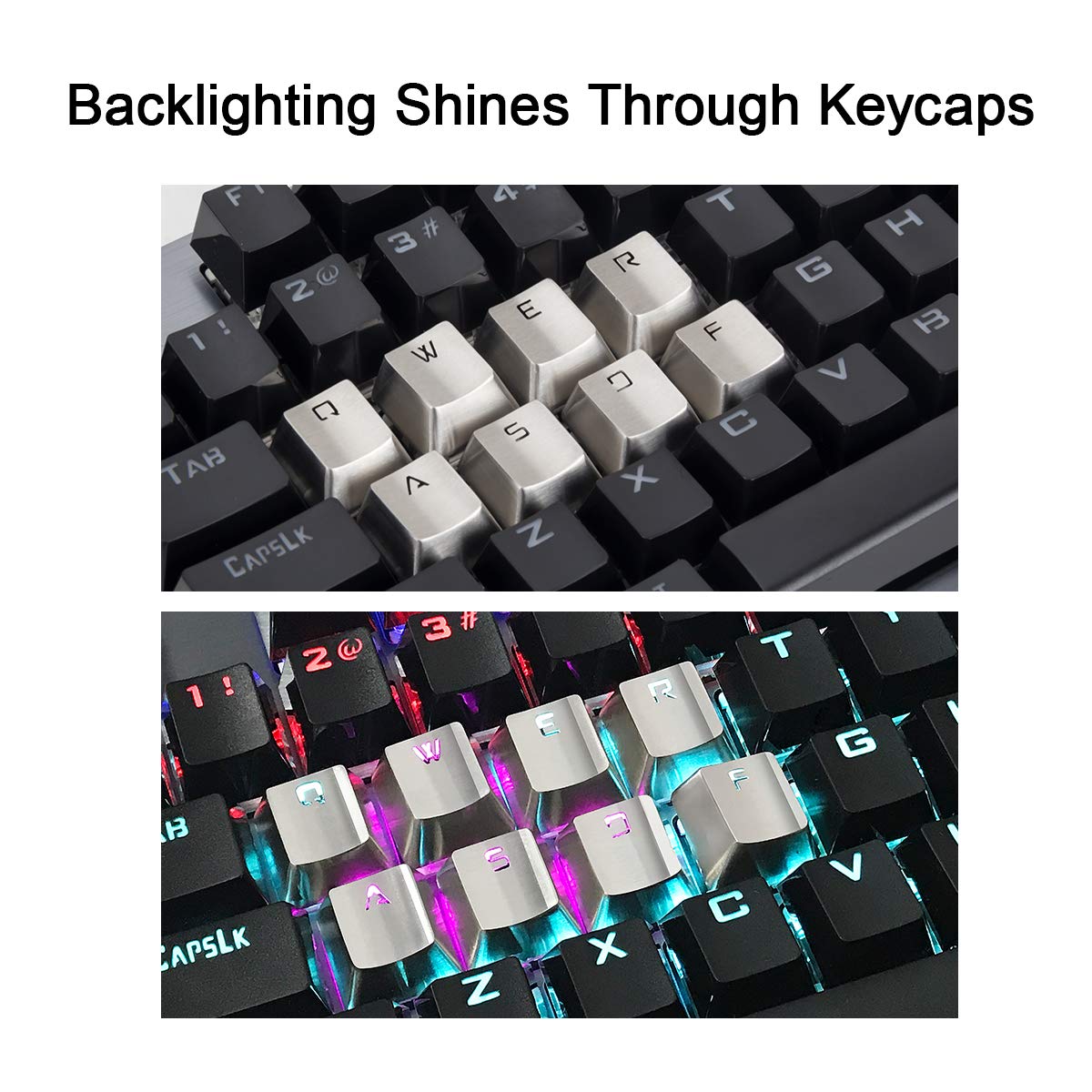 Mua Fitlink FPS & MOBA Gaming Keycaps, WASD Stainless Steel Metal ...
