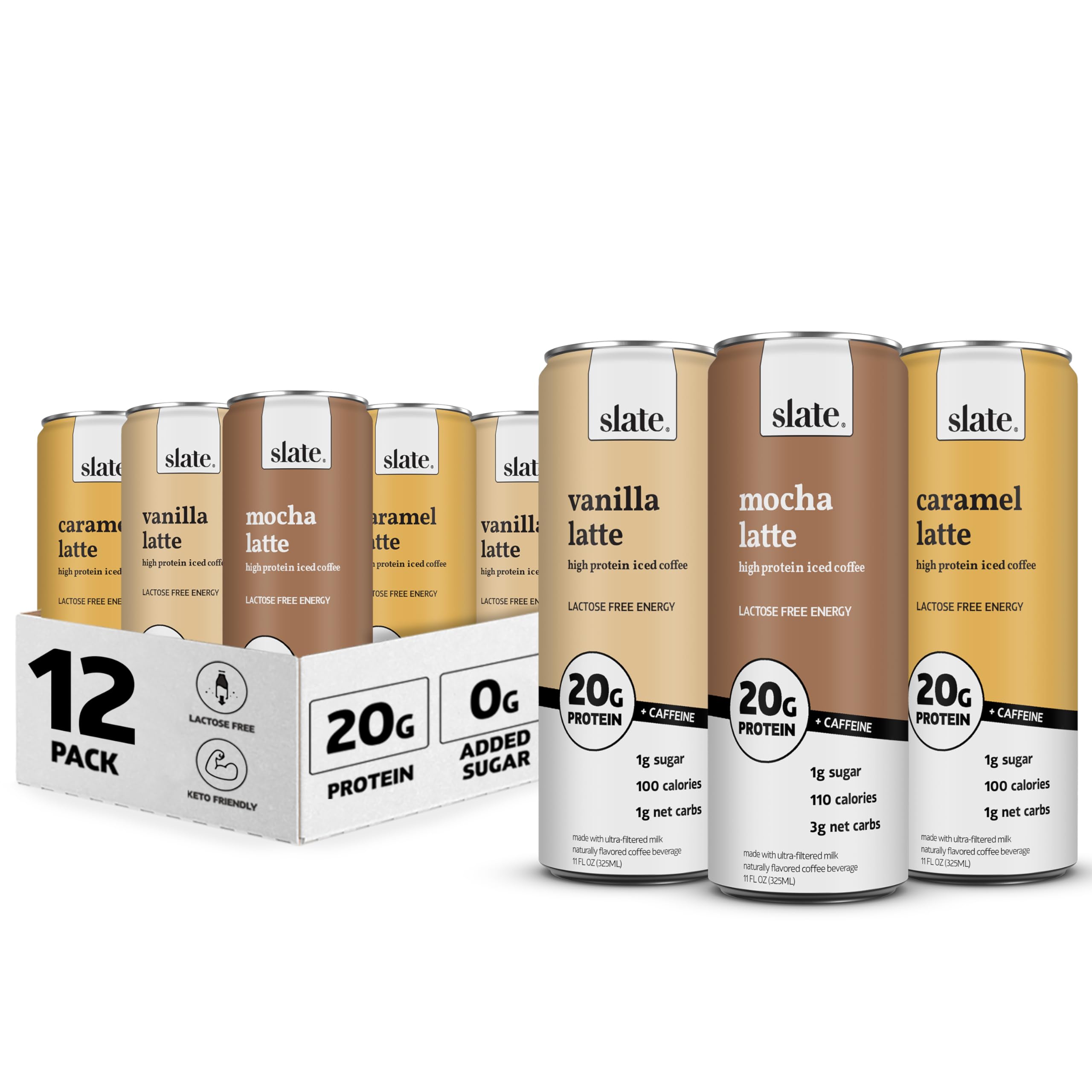 Mua Slate Milk - High Protein Iced Coffee - Energy Variety Pack ...