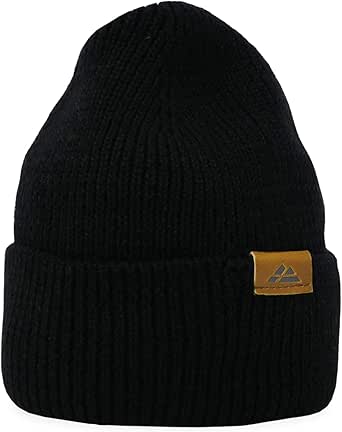 DANISH ENDURANCE Merino Wool Beanie (Black) at Amazon Men’s Clothing store