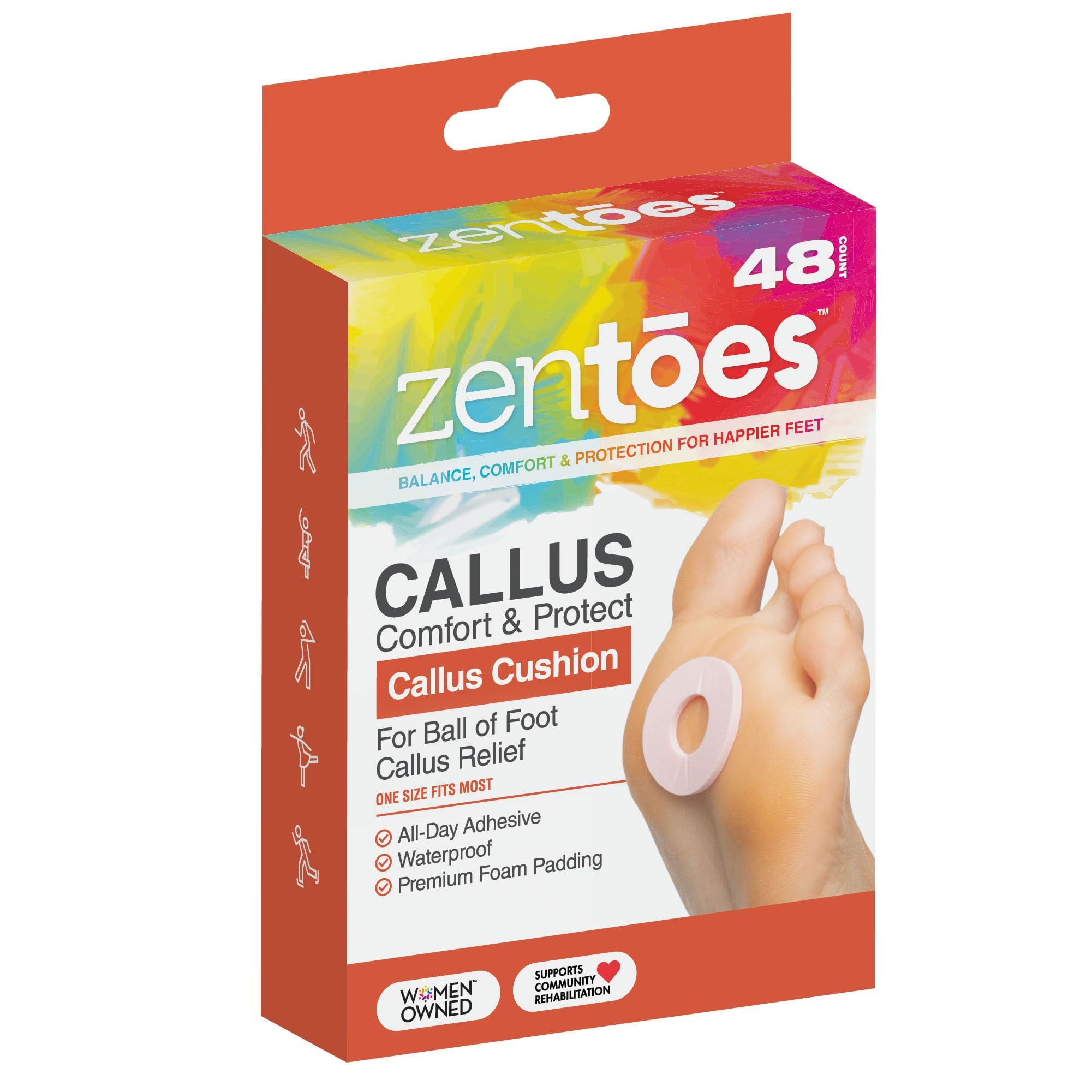 Mua ZenToes Callus Cushions Round Foam Padding with Water-Resistant ...