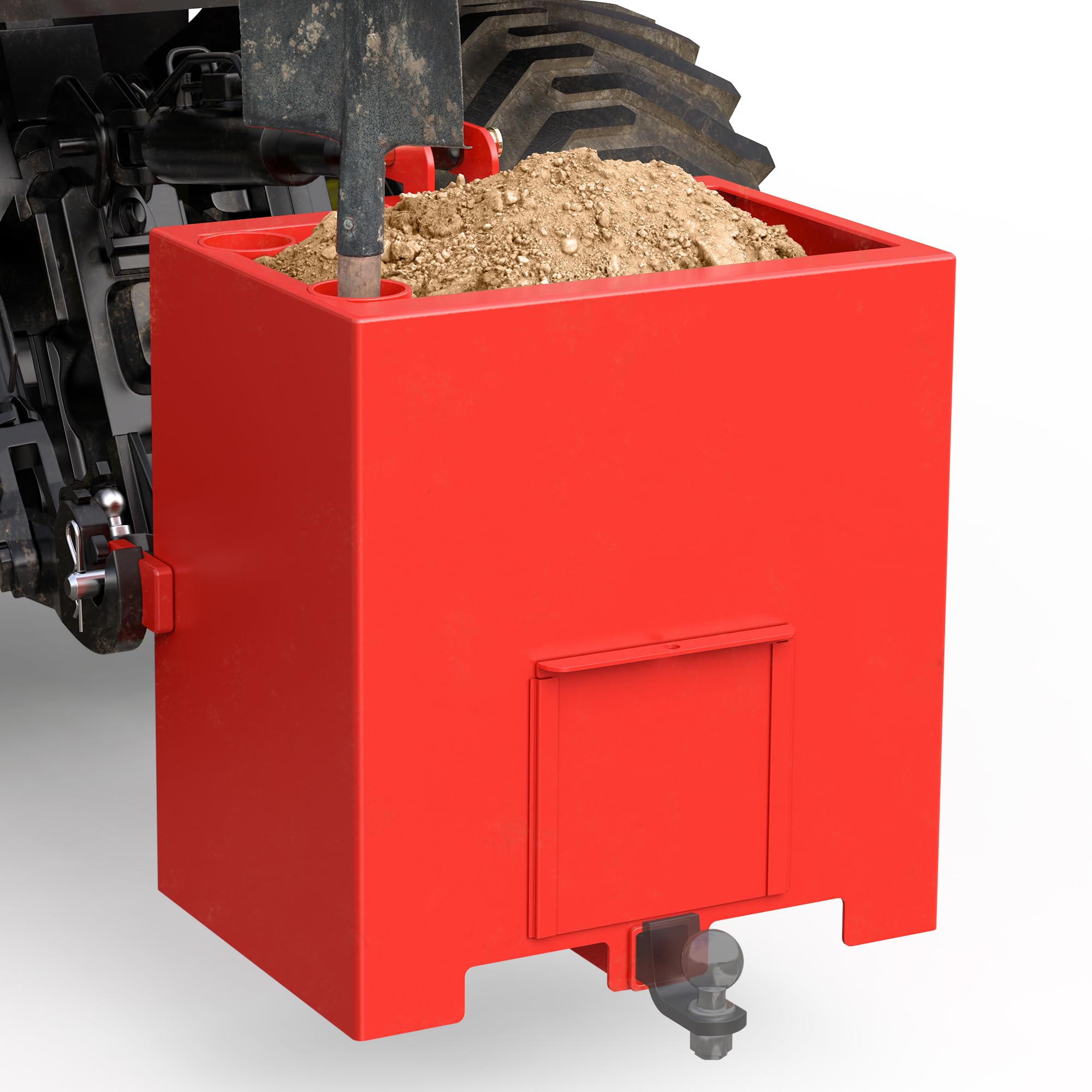 YINTATECH Ballast Box with 2" Receiver, Tractor Ballast Box 3 Point ...